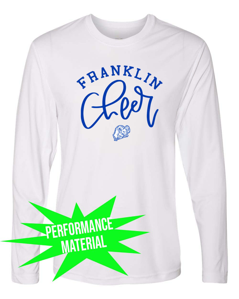 Franklin Cheer Performance Material Design 3 Long Sleeve Shirt