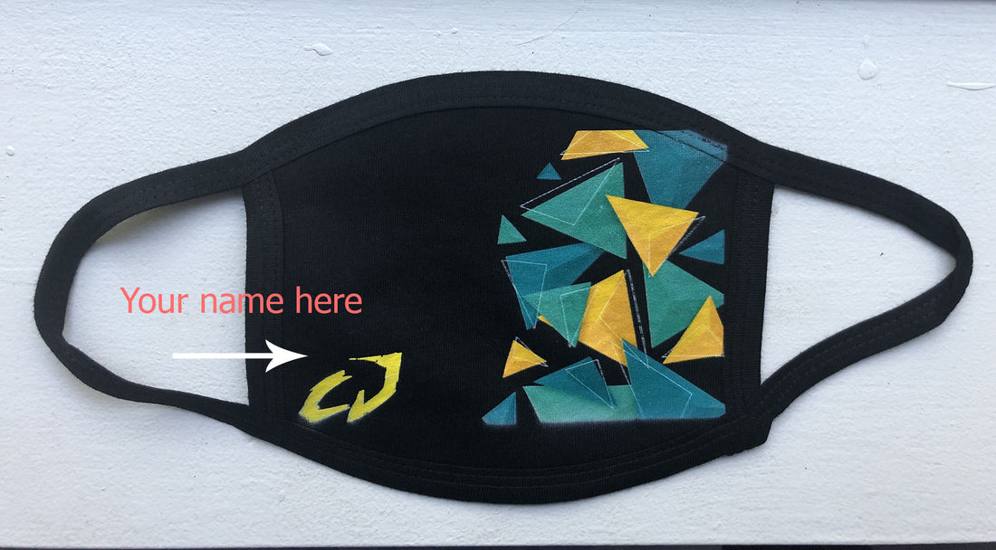 Geometric shape face mask, Masks