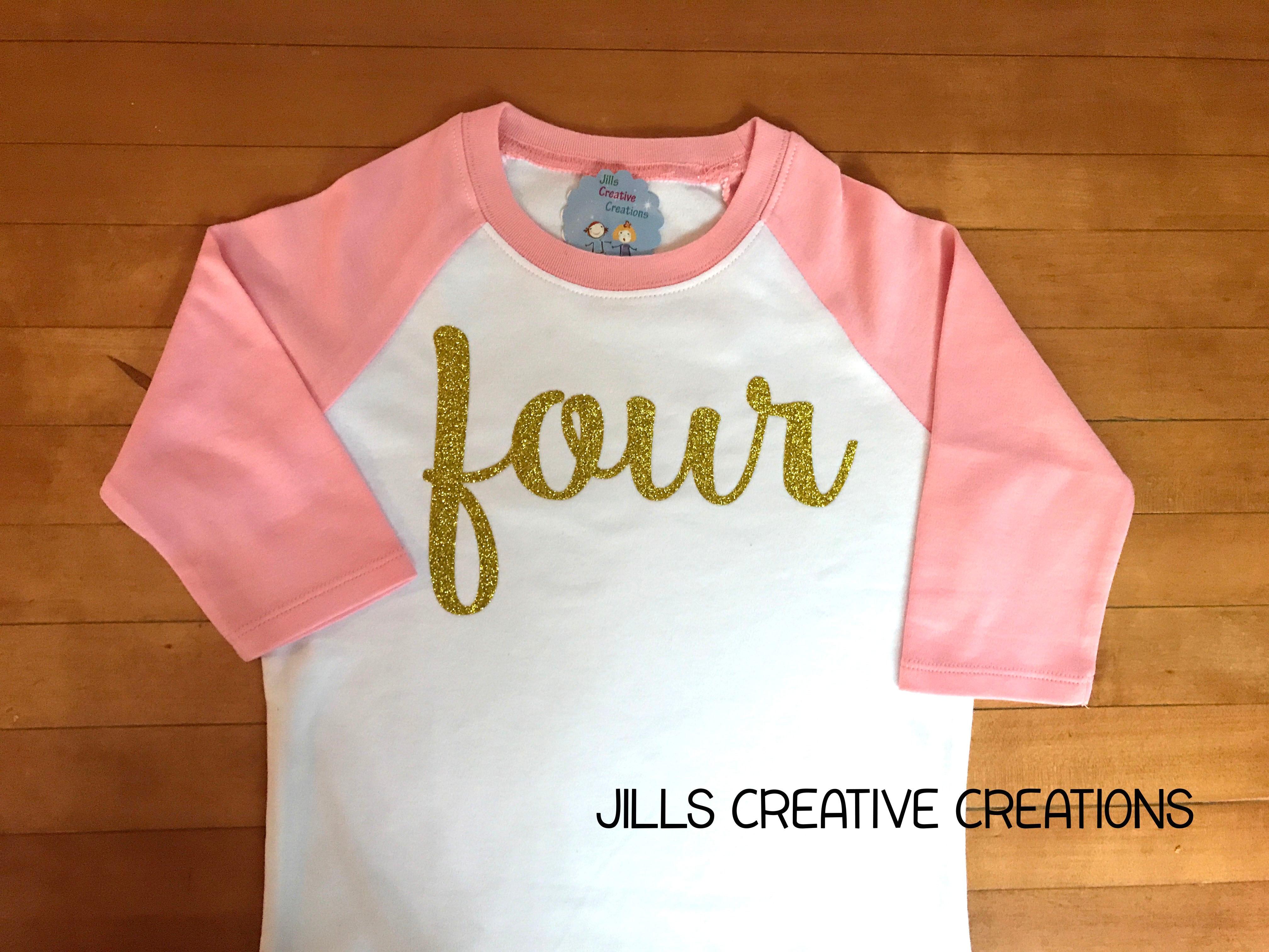 Glitter Number Shirt